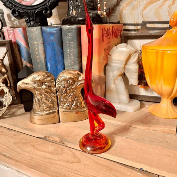 Viking Glass | Art | Vintage Viking Ruby Red Amberina Epic Art Glass ...